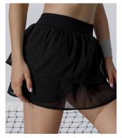 China Custom Womens Golf Clothes Sling Sports Bra And Shorts Skirt Two - Piece High Elastic for sale
