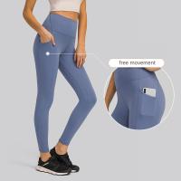 China High Waist Push Up Womens Yoga Pants Workout Fitness Pocket Sports Tights Active for sale