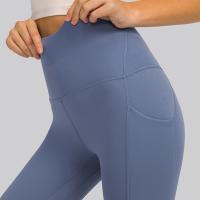 China High Waist Push Up Womens Yoga Pants Workout Fitness Pocket Sports Tights Active for sale