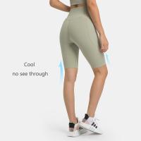 China Plus Size Casual Sports Yoga Pants Waist Cross Pockets Shorts Women Gym for sale