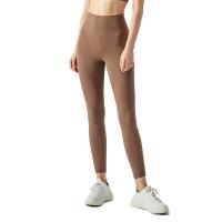 China 220g Nylon Sport Fitness Leggings High Waist Yoga Workout Gym Wear Pant Black for sale