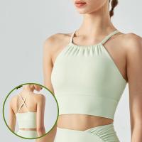 China Adjustable Training Fitness Crop Top Gym High Impact Padded Yoga Sport Bra for sale