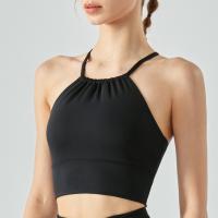 China Adjustable Training Fitness Crop Top Gym High Impact Padded Yoga Sport Bra for sale