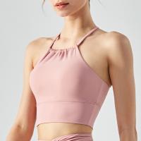 China Adjustable Training Fitness Crop Top Gym High Impact Padded Yoga Sport Bra for sale