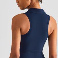China Front zipper fitness women's bra shock absorption sports vest for sale