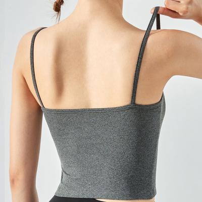 China Elastic Slim Simple Running Sports Underwear Ladies Sports Tank Tops for sale
