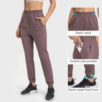 China Elastic Waist Yoga Sports Pockets Jogger Pants Women Workout Running Trouser for sale