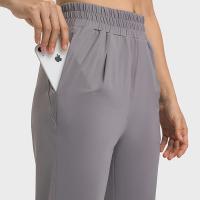 China Elastic Waist Yoga Sports Pockets Jogger Pants Women Workout Running Trouser for sale