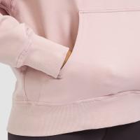 China Simple Yoga Casual Loose Drop Shoulder Pullover Hooded Sweater Women for sale