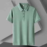 China Thin Cool Men'S Short Sleeved T Shirt Lapel Polo Tops Horse Riding for sale