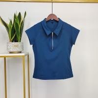 China 6 Colors Quick Dry Women Horse Riding Base Layer Long Sleeve Half Zipper Shirts for sale