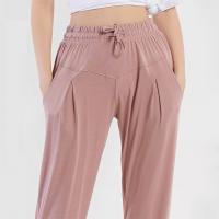 China Champion Women's Jersey Joggers Pocket Yoga Pants Loose Breathable for sale