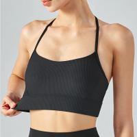 China Nylon T Back Sports Underwear Bra Shockproof Women Fitness`Bra for sale
