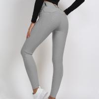 China Silver Gray Breeches Women Horse Riding Tights 280gsm Custom Logo for sale