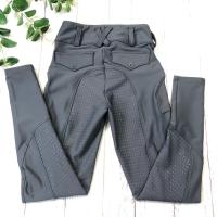 China Girls Horse Riding Leggings With Side Pockets Kids Equestrian Breeches 280gsm for sale