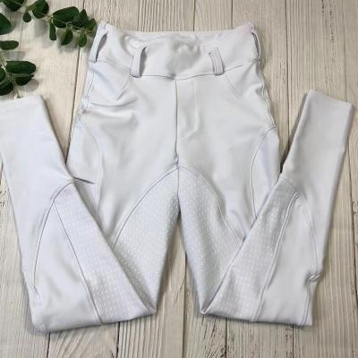 China XL White Horse Riding Pants For Children Equestrian Competition Breeches for sale