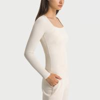 China Autumn Ribbed Sports Long Sleeve Yoga Tops Active Stretch Fit Women Sportswear for sale