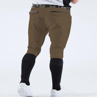 China 320gsm Horse Riding Pants 6-15 Years Old Boys Brown Knee Silicone Eqeustrian Breeches for sale