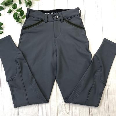 China Children Equestrian Training Pants Boys Horse Riding Leggings With Anti Slip Silicone for sale