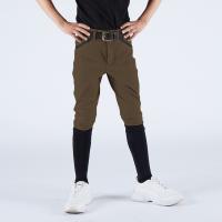 China 320gsm Horse Riding Pants 6-15 Years Old Boys Brown Knee Silicone Eqeustrian Breeches for sale