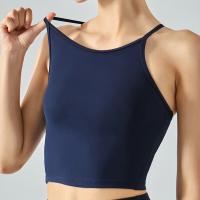 China Soft Womens Sports Top Thin Shoulder Belt Breathable Fitness Bra for sale