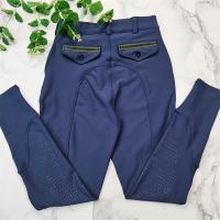 China Little Boys Knee Siliocne Horse Riding Pants Navy Equestrian Breeches for sale