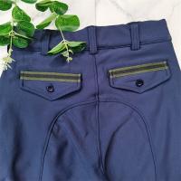 China Little Boys Knee Siliocne Horse Riding Pants Navy Equestrian Breeches for sale