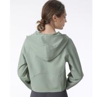 China Black Yoga Sports Top Custom Women Running zipper Jacket Quick Dry for sale