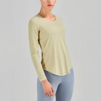 China Round Collar Summer Horse Riding Tops For Female Equestrian Long Sleeve T Shirt for sale