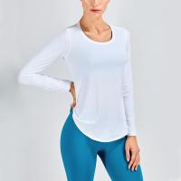 China Round Collar Summer Horse Riding Tops For Female Equestrian Long Sleeve T Shirt for sale