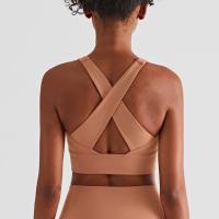 China Wide Cross Straps Yoga Fitness Tops For Women Workout Running Bra for sale