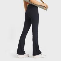 China Flared Leg Pocket Yoga Pants Women High Wasit Leggings With Hidden Pocket for sale
