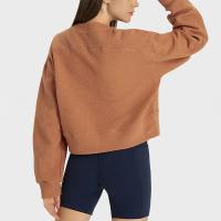 China Drop Shoulders Women Sports Hoodies Tops Loose Cotton Sweatshirts for sale