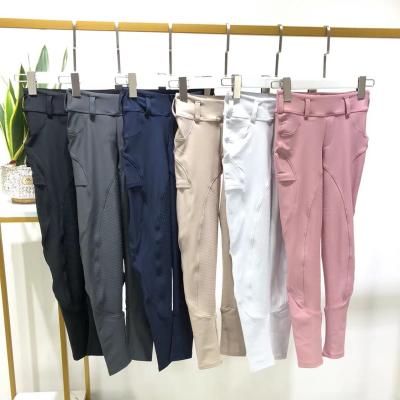 China 280gsm Children'S Equestrian Pants 6 To 15 Years Old Girls Full Seat Silicone Horse Riding Breeches for sale