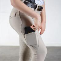China 280gsm Children'S Equestrian Pants 6 To 15 Years Old Girls Full Seat Silicone Horse Riding Breeches for sale