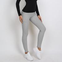 China Light Gray Women Riding Leggings Pockets Equestrian Training Pants With Silicone Grip for sale