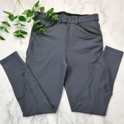 China Knee Silicone Horse Riding Tights For Men Quick Dry Technical Fabrics Equestrian Pants for sale
