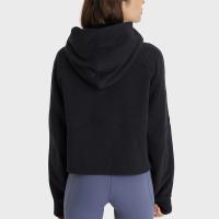 China Winter High Collar Full Zip Riding Womens Sports Jacket Hoodies With Hat for sale