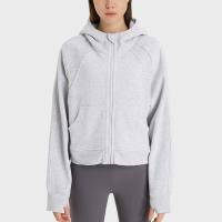 China Winter Women's Casual Zip Up Hoodie Jacket Long Sleeve Hooded Sweatshirt With Pockets for sale