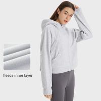 China Winter Women's Casual Zip Up Hoodie Jacket Long Sleeve Hooded Sweatshirt With Pockets for sale