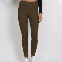 China Full Seat Silicone Horse Riding Breeches Women Equestrian Traning Leggings Brown for sale