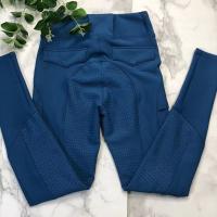 China Breathable Horse Riding Pants With Pocket Blue Equestrian Brushed for sale
