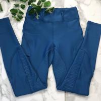 China Breathable Horse Riding Pants With Pocket Blue Equestrian Brushed for sale