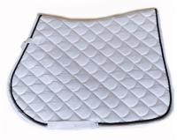 China Custom Logo Reflective Silver Equestrian Saddle Pads Horsing Equipment In Spring for sale