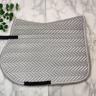 China Custom Logo Reflective Silver Equestrian Saddle Pads Horsing Equipment In Spring for sale