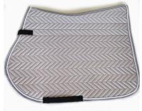 China Custom Logo Reflective Silver Equestrian Saddle Pads Horsing Equipment In Spring for sale