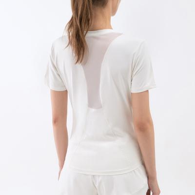 China Mesh Breathable Horse Riding Tops Women Eqestrian Sport Short Sleeve Base Layer for sale