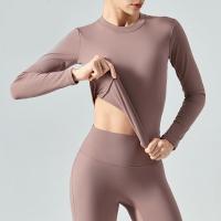 China Winter Skin Friendly Plush Thickened Horse Riding Tops Warm Sports Long Sleeved for sale