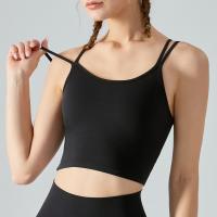 China Running Shock Proof Womens Sports Bra Vest Slim Shoulder Strap Bra for sale