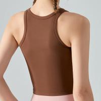 China Fashionable Color XL Womens Sports Bra Blocking Edging Yoga Vest for sale
